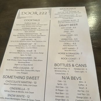 DOOR 222 FOOD & DRINK - Updated August 2025 - 283 Photos & 518 Reviews ...