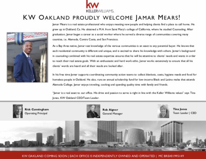 JAMAR MEARS - THE GREGORI GROUP | 555 Dutton Ave, San Leandro ...