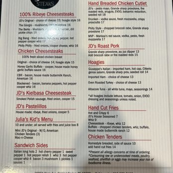 JD’S STEAKS - Updated December 2025 - 17 Photos & 28 Reviews - 3998A ...