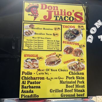 DON JULIOS TACOS - Updated January 2026 - 10071 FM1670, Salado, Texas - Tacos - Restaurant ...