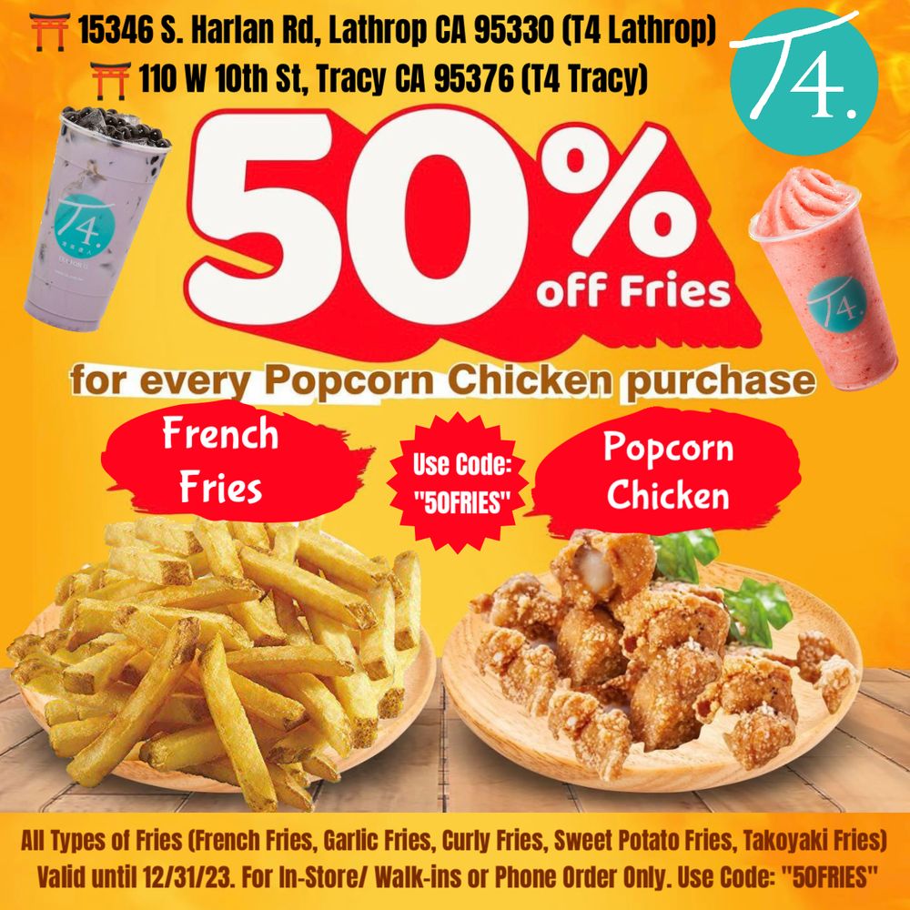 T4 TEA FOR - 148 Photos & 86 Reviews - 15346 S Harlan Rd, Lathrop ...