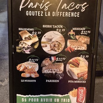 PARIS TACOS - Updated December 2025 - 52 Côte du Palais, Québec, Quebec ...