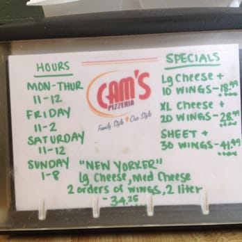 CAM’S PIZZERIA - Updated January 2026 - 90 Photos & 60 Reviews - 476 ...