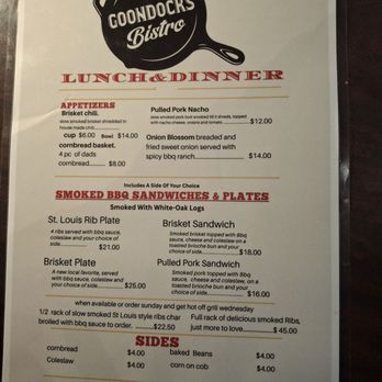 GOONDOCKS BISTRO - Updated January 2026 - 28 Photos & 11 Verified ...