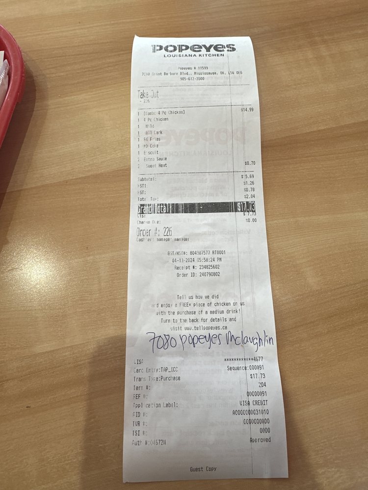 POPEYES LOUISIANA KITCHEN - Updated April 2026 - 6795 Airport Rd ...