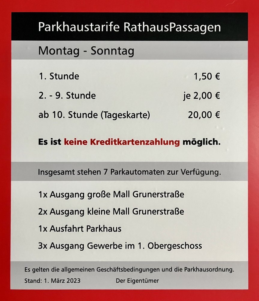 PARKHAUS - RATHAUS PASSAGEN - Updated July 2025 - Rathausstr. 5, Berlin ...