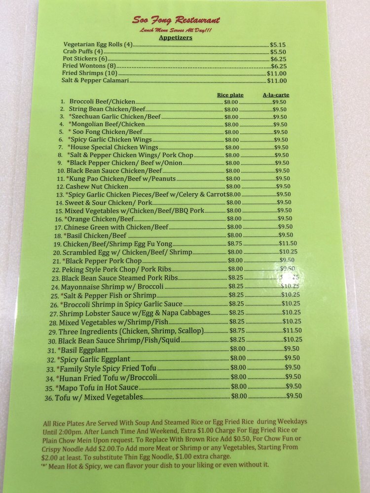 SOO FONG RESTAURANT - Updated December 2025 - 206 Photos & 150 Reviews ...