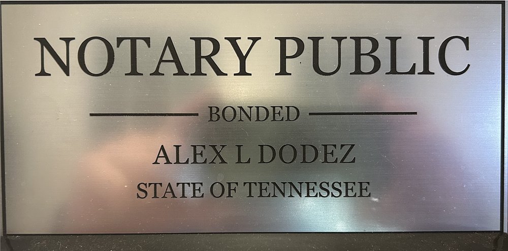 ALEX’S E-NOTARY AND SIGNING SERVICES - 1250 TN-307, Sweetwater ...