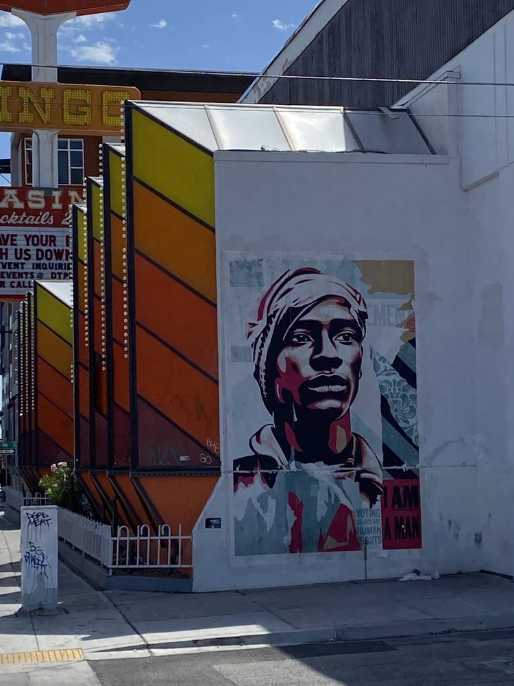 I AM A MAN MURAL - E Fremont St & S 7th St, Las Vegas, Nevada - Public ...