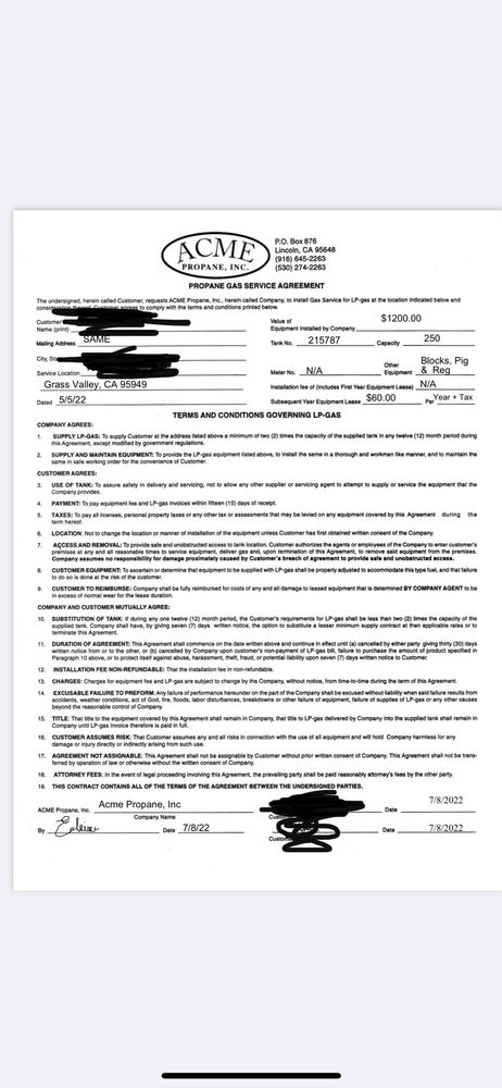 ACME PROPANE INCORPORATED - Updated January 2026 - Grass Valley ...