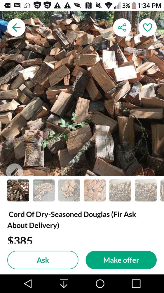 HANDY MIKE FIREWOOD SALE - Lakebay, Washington - Firewood - Phone ...