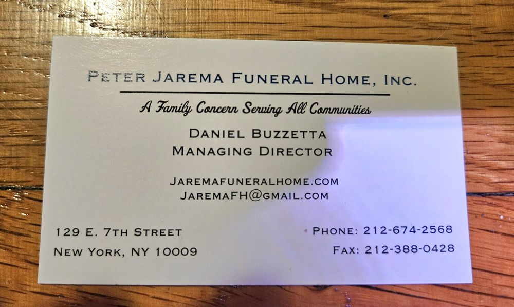 PETER JAREMA FUNERAL HOME - Updated January 2026 - 129 East 7th St, New ...