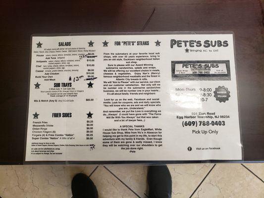 PETE’S SUBS AND DELI - Updated June 2024 - 22 Photos & 82 Reviews - 501 ...