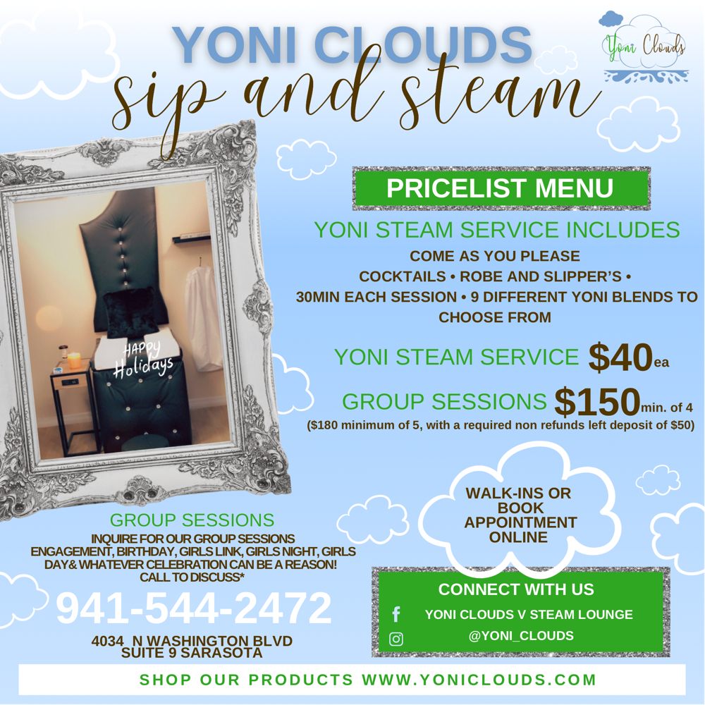 YONI CLOUDS V STEAM LOUNGE - Updated January 2026 - 4034 N Washington ...