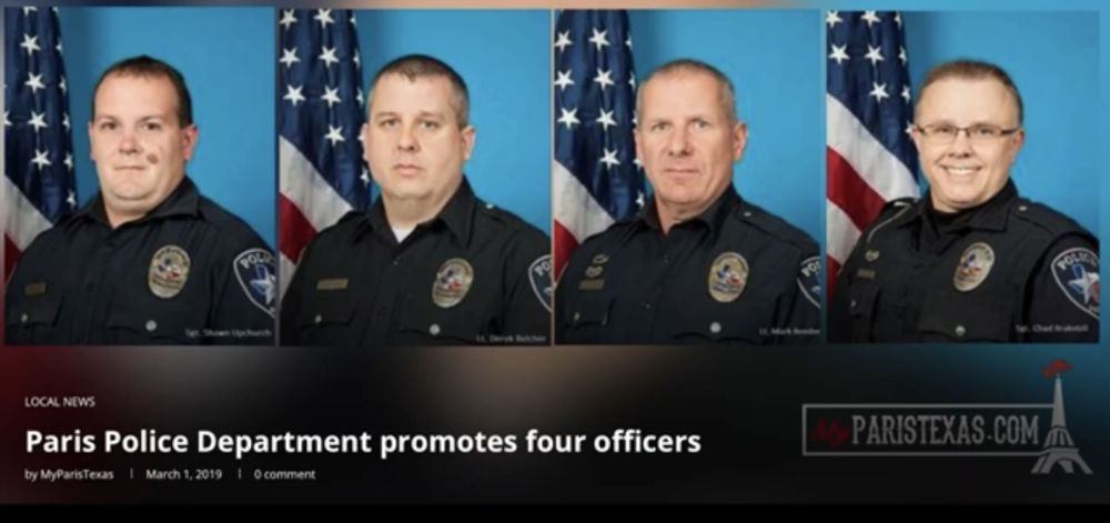 POLICE DEPARTMENT CITY OF PARIS - Updated October 2025 - 2910 ...