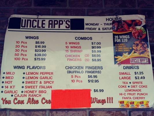 UNCLE APP’S - 14 Reviews - Chicken Wings - 1046 Martin Luther King Jr ...