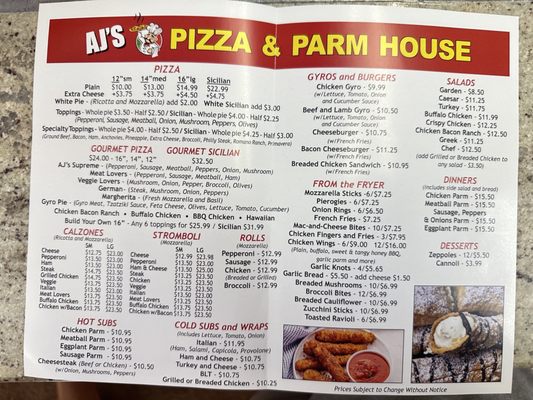 AJ’S PIZZA AND PARM HOUSE - Updated July 2025 - 25 Photos & 33 Reviews ...