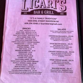 LICARI’S BAR AND GRILL - Updated June 2024 - 59 Photos & 53 Reviews ...