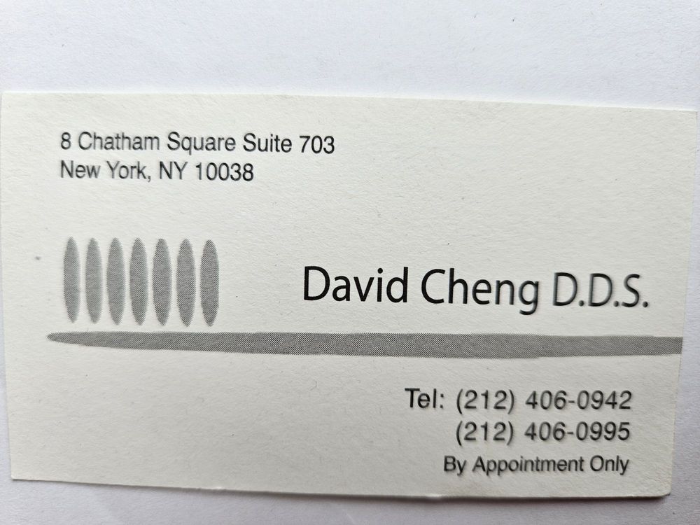 DAVID CHENG, DDS - Updated November 2025 - 19 Reviews - 7 Chatham Sq ...