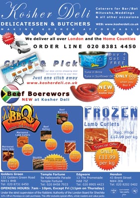 KOSHER DELI - TEMPLE FORTUNE - Updated January 2026 - 9A Halleswelle ...