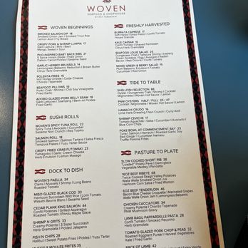 WOVEN SEAFOOD & CHOPHOUSE - Updated August 2024 - 130 Photos & 42 ...