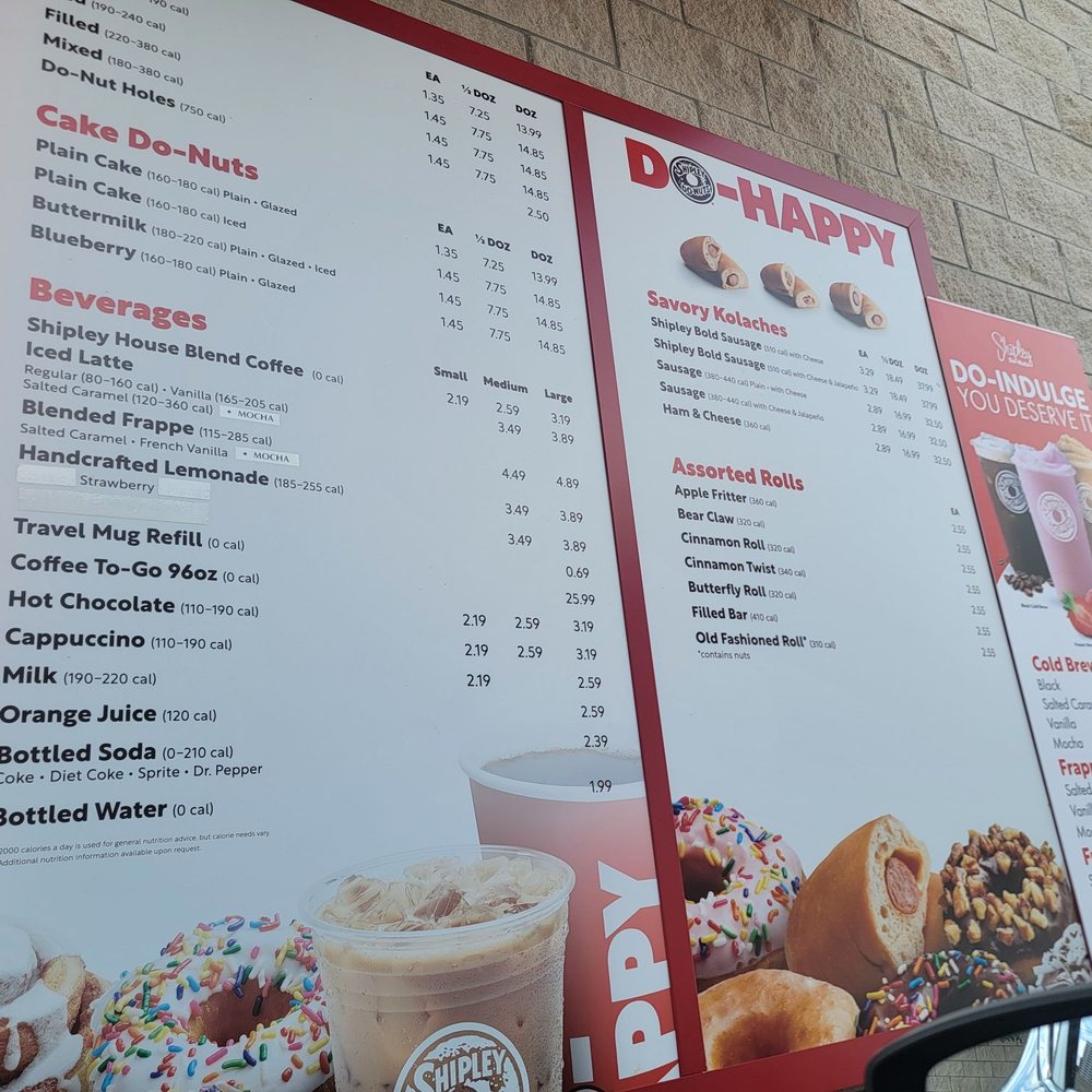 Shipleys menu store