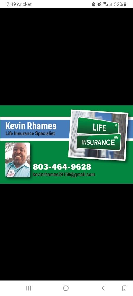 KEVIN RHAMES - Request a Quote - Life Insurance - Sumter, SC - Phone ...