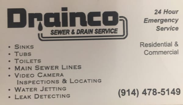 Drainco Sewer and Drain Service - Updated October 2025 - 8 W Main St ...
