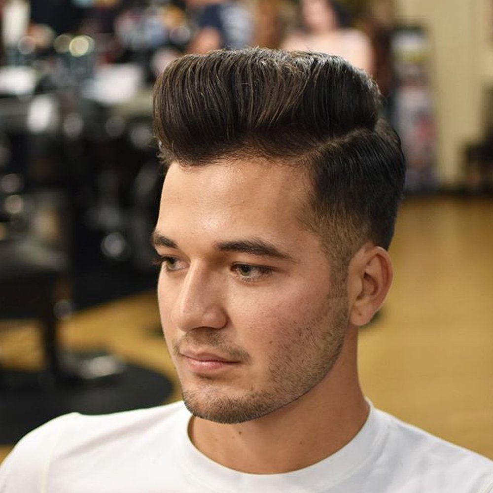 Greaser Pompadour Fade