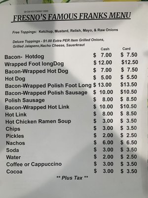 FRESNO FAMOUS FRANKS - 3151 E Sierra Ave, Fresno, California - Food ...