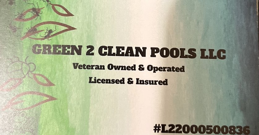 GREEN 2 CLEAN POOLS - Updated January 2025 - Lakeland, Florida - Pool ...