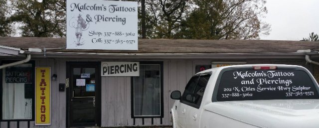 MALCOLM’S TATTOOS & PIERCING - 202 N Cities Service Hwy, Sulphur, LA - Yelp