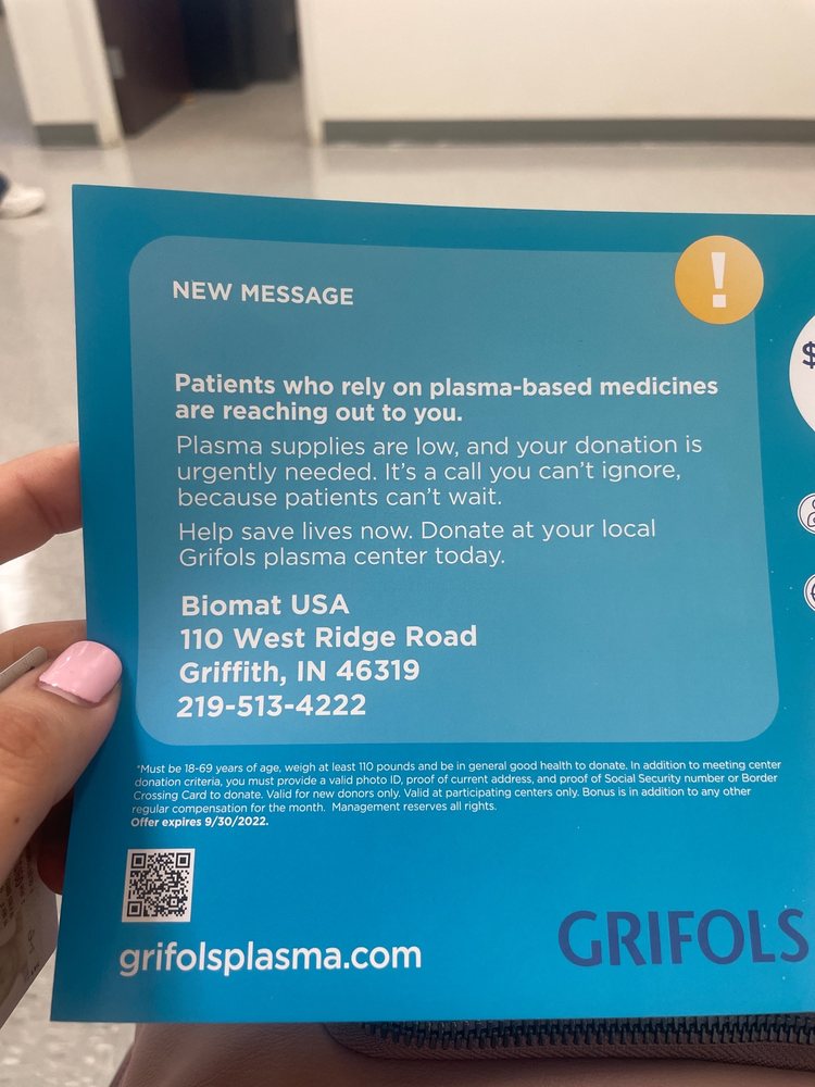 BIO-BLOOD COMPONENTS - Updated December 2025 - 110 W Ridge Rd, Griffith ...