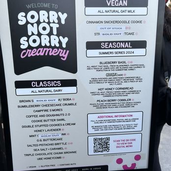 SORRY NOT SORRY CREAMERY - Updated November 2024 - 786 Photos & 465 ...