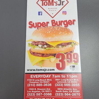 TOM’S JR BURGERS - Updated November 2024 - 95 Photos & 138 Reviews ...