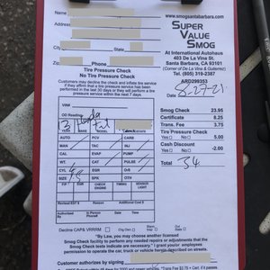 SUPER VALUE SMOG - 128 Reviews - 403 De La Vina St, Santa Barbara ...