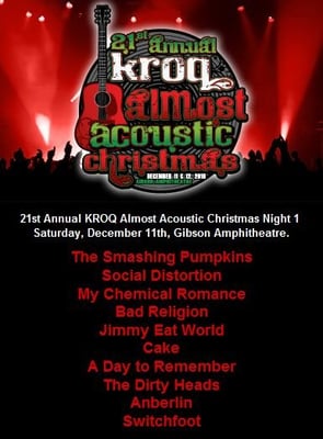 KROQ ALMOST ACOUSTIC CHRISTMAS - Updated December 2025 - 10 Photos ...