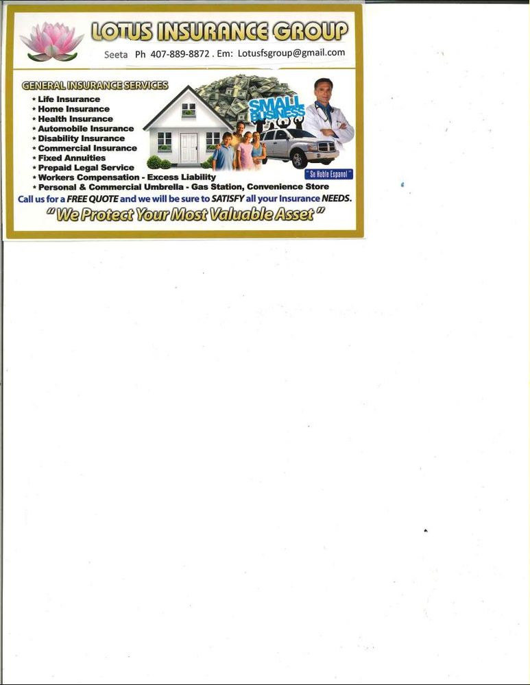 Open for Business - LOTUS INSURANCE AGENCY - Request a Quote - 529 ...