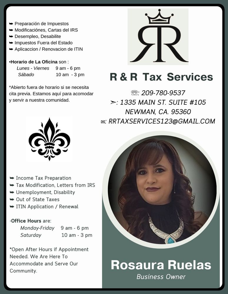 R & R TAX SERVICE - Updated January 2026 - Request Consultation - 1335 ...