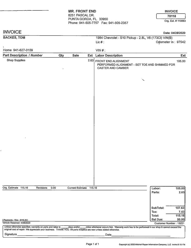 MR FRONT END INC & RV SERVICES UNLIMITED - Updated November 2025 - 25 ...