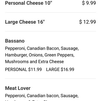 BASSANO DEL GRAPPA ITALIAN RESTAURANT & PIZZERIA - Updated November ...