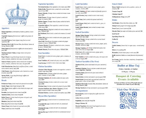 BLUE TAJ - Updated October 2024 - 29 Reviews - 35 E Butler Ave, Ambler ...