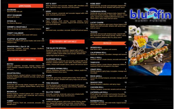 BLU FIN SUSHI FUSION - Updated October 2025 - 2022 Wilcrest View Dr ...