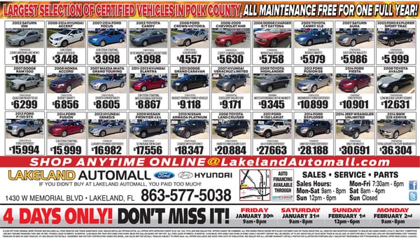 LAKELAND AUTOMALL - Updated January 2026 - 104 Photos & 74 Reviews ...