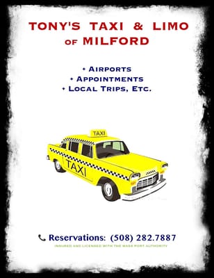 TONY’S TAXI - Updated October 2025 - 14 Reviews - Milford ...