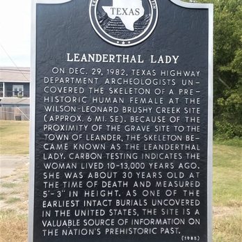 LEANDERTHAL LADY LEANDER MARKER - Updated July 2025 - 205 US-183 ...