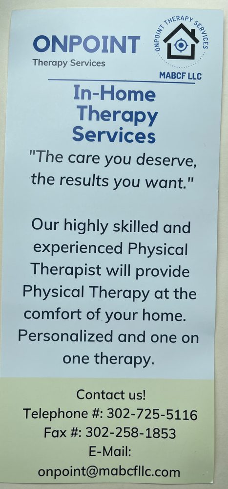 ONPOINT THERAPY SERVICES - Updated August 2025 - Milford, Delaware ...