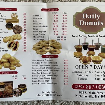 DAILY DONUTS - Updated October 2025 - 12 Photos & 12 Reviews - 908 S ...