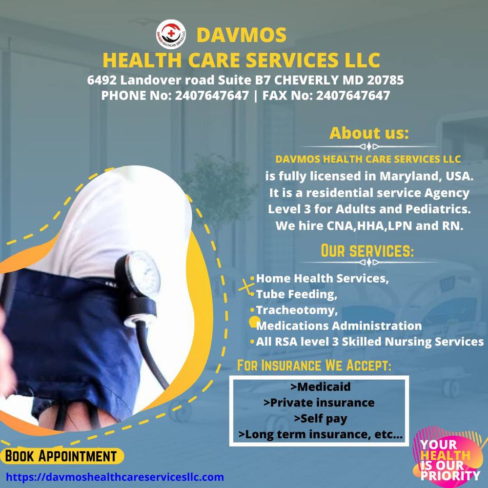 DAVMOS HEALTHCARE SERVICES - Updated June 2025 - 6492 Landover Rd ...