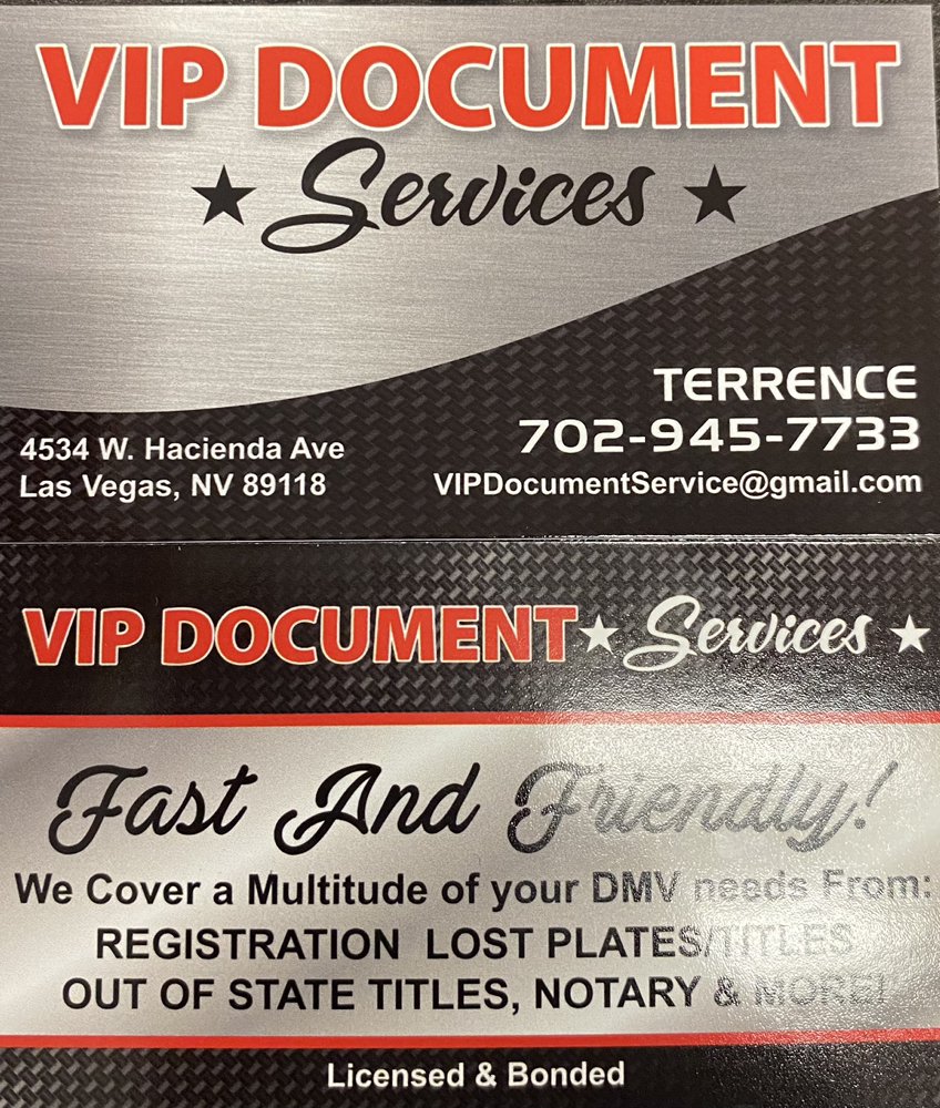 VIP DOCUMENT SERVICE Las Vegas, NV - Updated November 2024 - 4534 ...